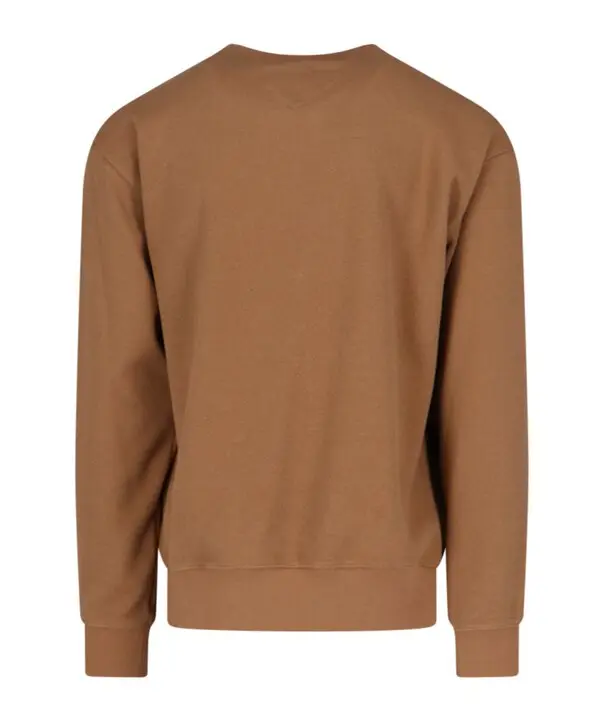 Mcm Logo Patch Crewneck Sweatshirt - Brown