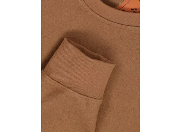 Mcm Logo Patch Crewneck Sweatshirt - Brown