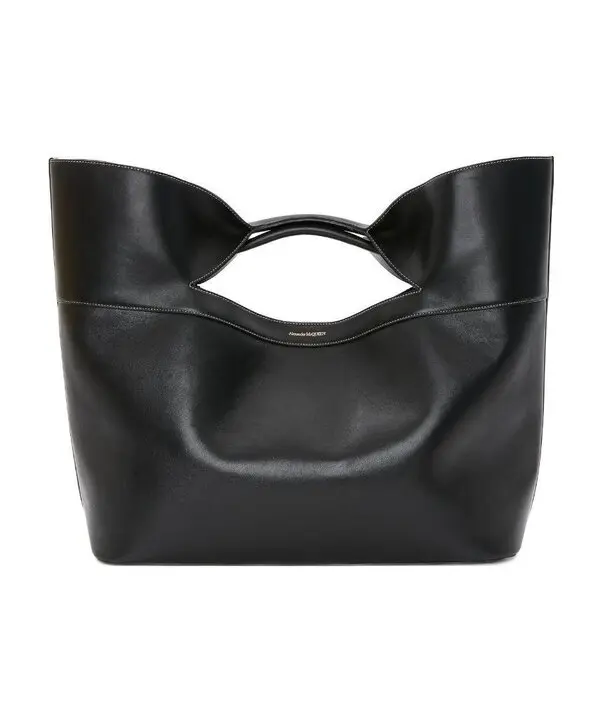 Alexander McQueen The Bow Logo Printed Tote Bag