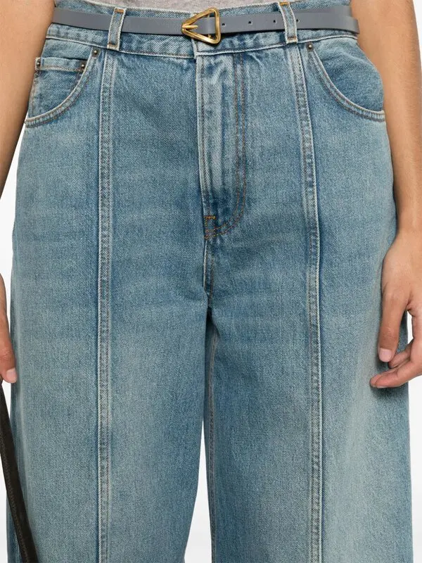 HAIKURE Peace Wide-leg Jeans - Blue