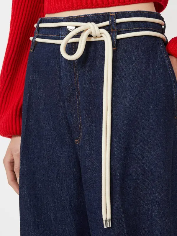 Sportmax Nembi Pleat Detailed Jeans