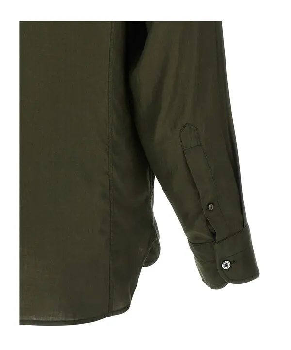 TOM FORD Button Down Long-sleeved Shirt - Black