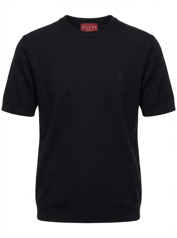 Gucci Silk Cotton T-shirt With Embroidery