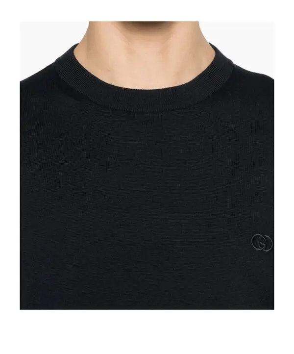 Gucci Silk Cotton T-shirt With Embroidery - Black