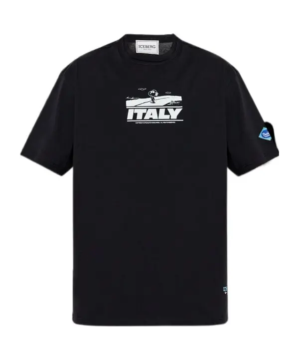 Iceberg Round-neck Logo T-shirt