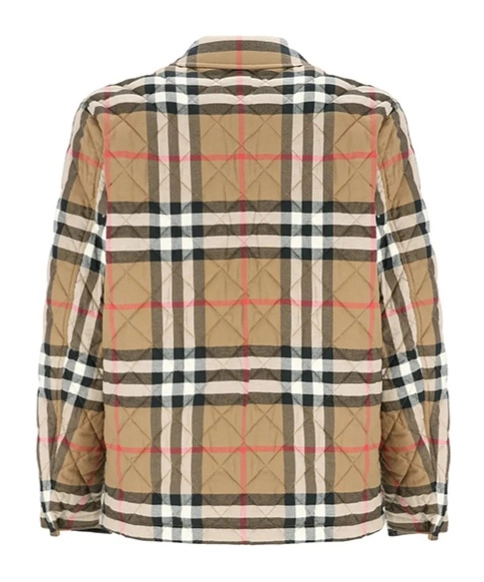 Burberry Single-breasted Checked Cotton Coat