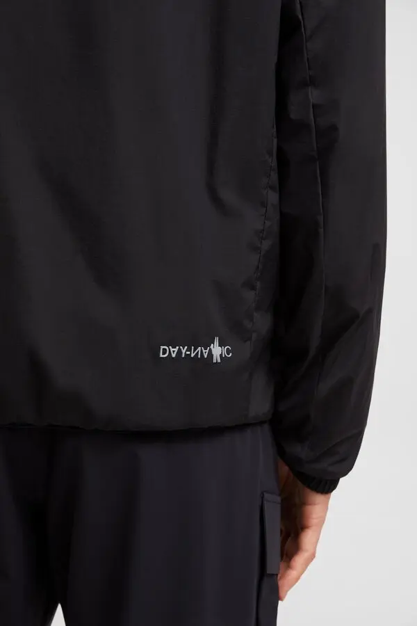 Moncler Logo Printed Hooded Jacket - Black