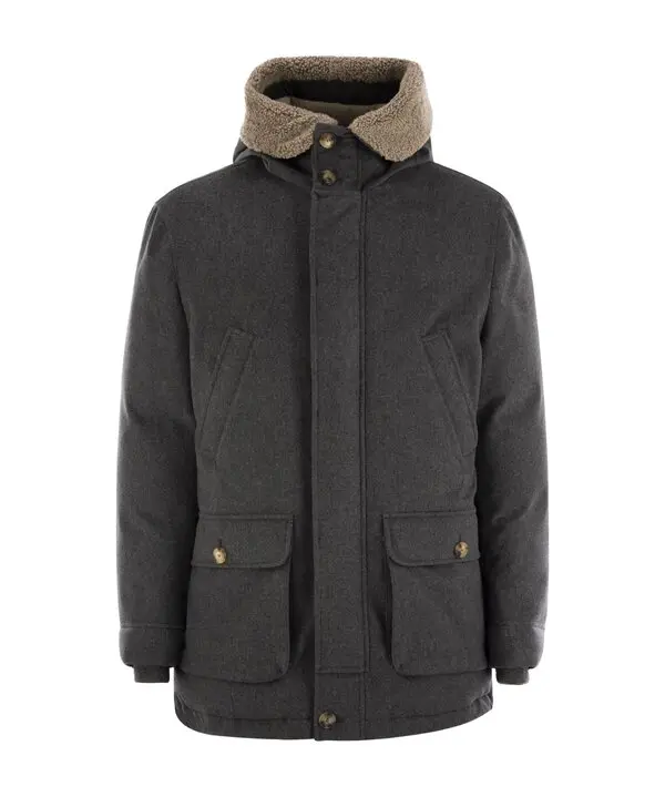 Brunello Cucinelli Shearling Down Coat