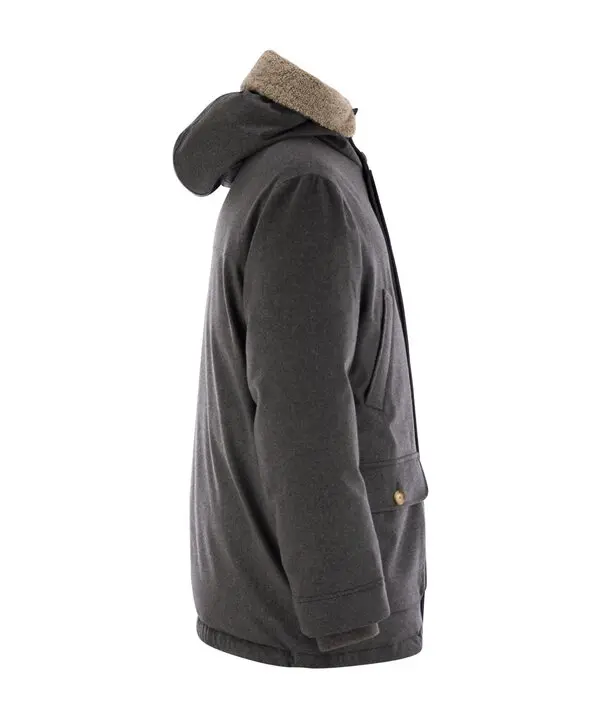 Brunello Cucinelli Shearling Down Coat