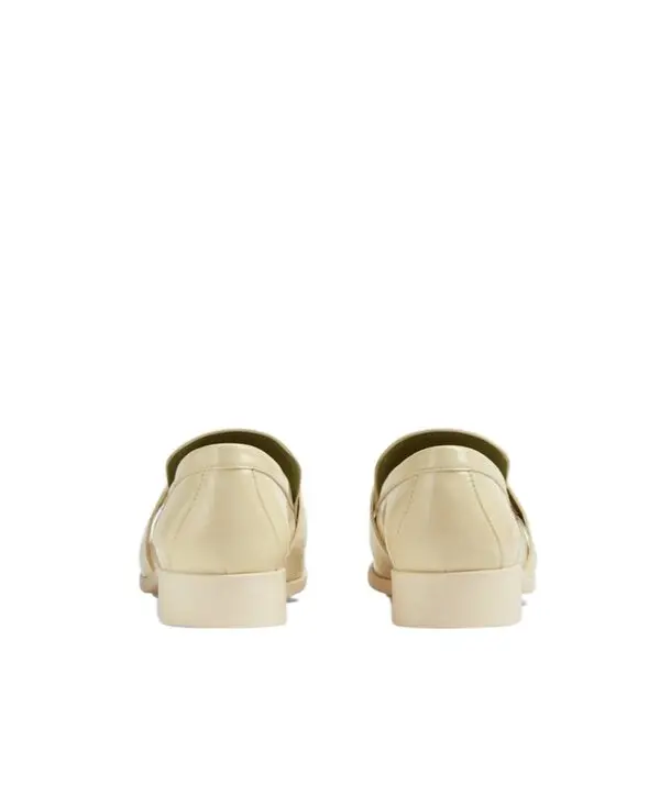 Bottega Veneta Square Toe Loafers With Horsebit Detail