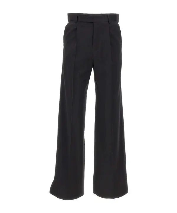 Emporio Armani Icon Pleated Trousers - Black