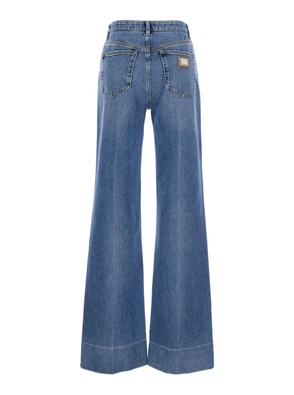 Dolce & Gabbana Logo Plaque Straight-leg Jeans