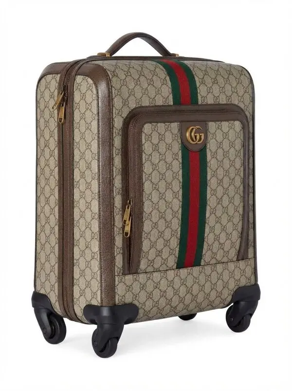 Gucci Ophidia Gg Supreme Canvas Small Trolley Case - Beige/ebony