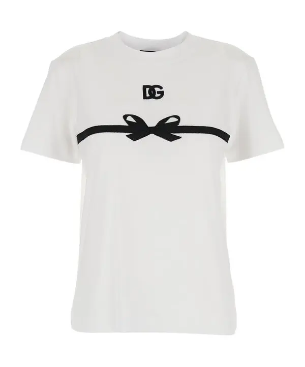 Dolce & Gabbana Dg Logo Embroidered T-shirt