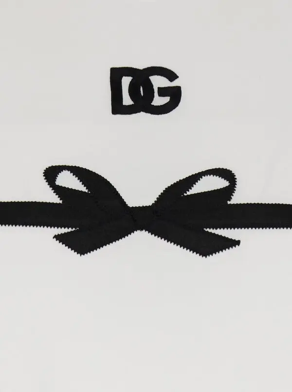 Dolce & Gabbana Dg Logo Embroidered T-shirt