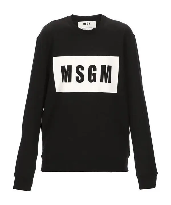 MSGM Logo Print Crewneck Sweatshirt
