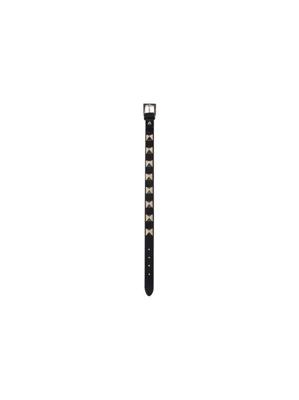 Valentino Garavani Rockstud Leather Bracelet - Black