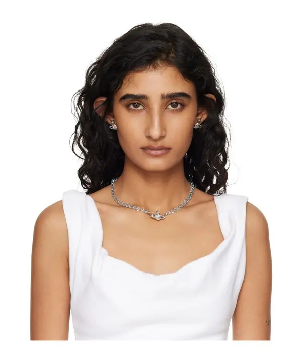 VIVIENNE WESTWOOD Kika Logo Embellished Earrings