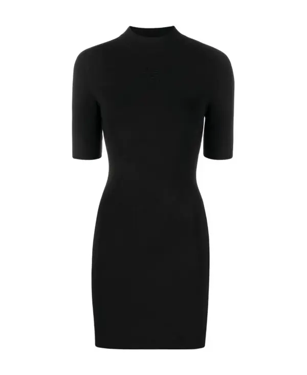 Alexander Wang High Neck Mini Dress - Black