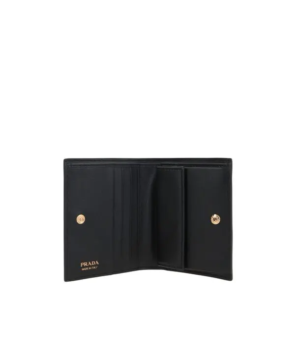 Prada Logo-stamp Bi-fold Wallet