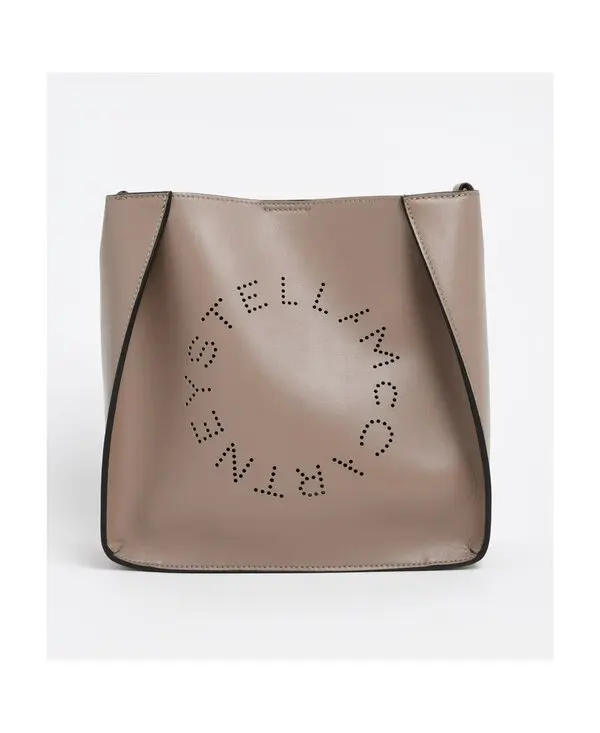 Stella McCartney Perforated Logo Crossbody Bag - Brown