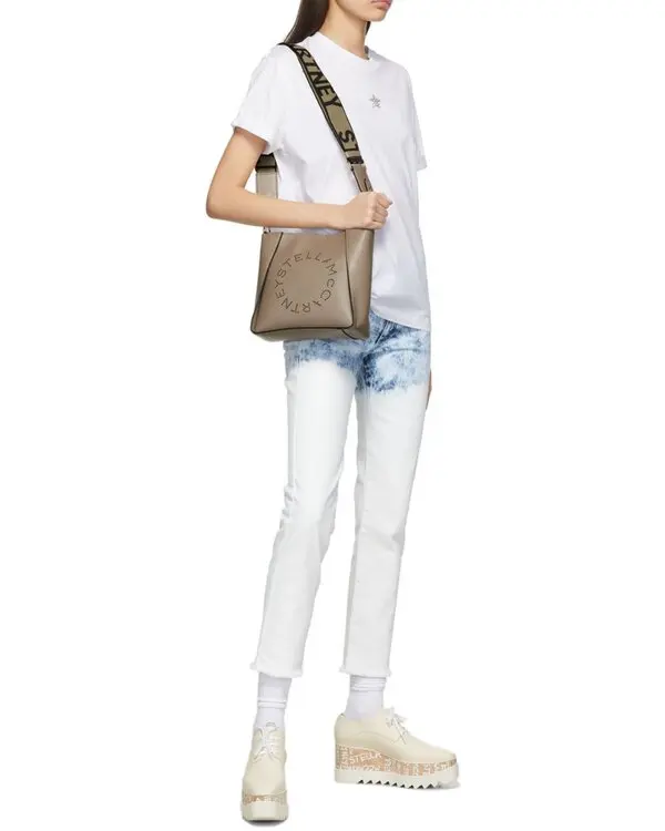 Stella McCartney Perforated Logo Crossbody Bag - Brown