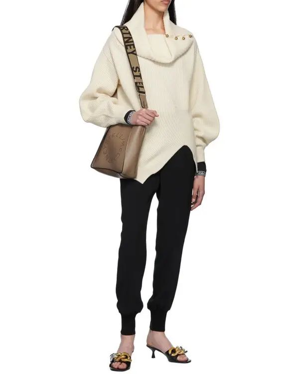 Stella McCartney Perforated Logo Crossbody Bag - Brown