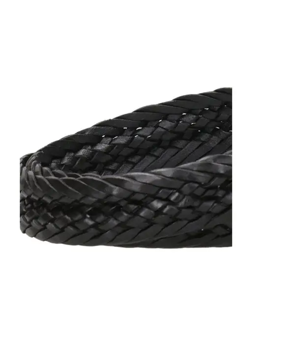 Orciani Woven Leather Belt - Black
