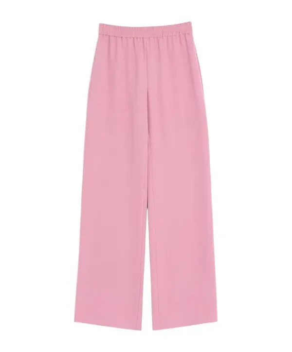 Valentino Garavani High Waist Straight Leg Pants - Pink