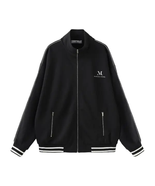 Marissa Chiara Zip-up Track Jacket With Striped Details