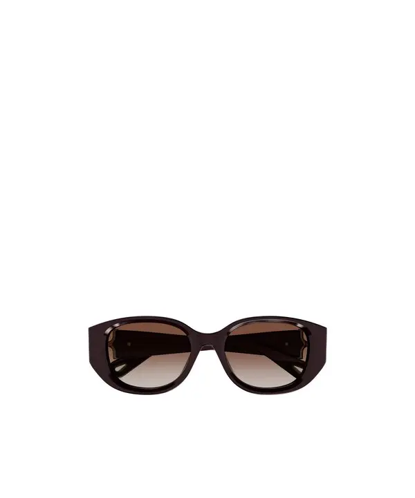 Chloé Eyewear Oval Frame Sunglasses - Black