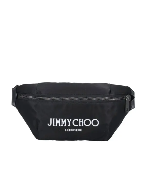 JIMMY CHOO Logo Patch Belt Bag - Black