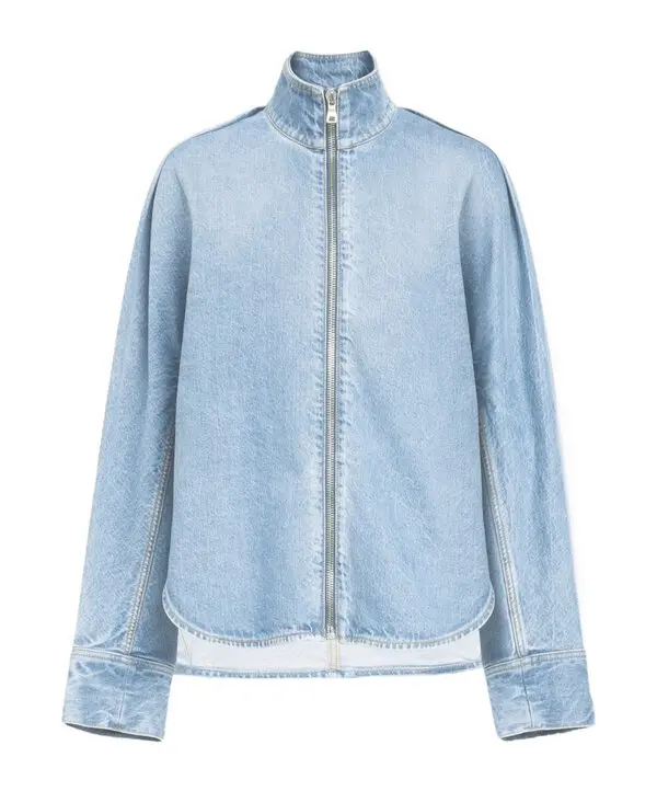 Alaïa Zipped Denim Shirt