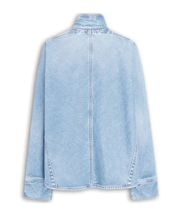Alaïa Zipped Denim Shirt