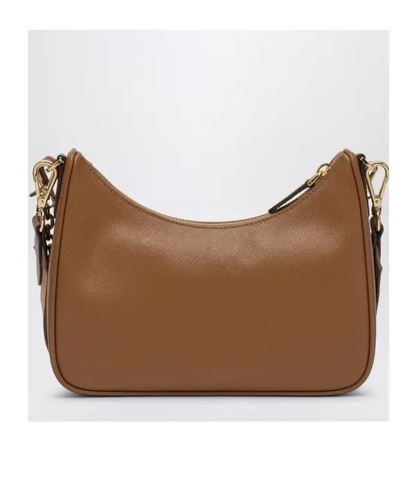 Prada Re-edition 2005 Zipped Shoulder Bag - Brown