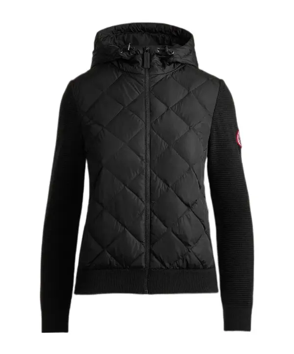 Canada Goose Hybridge Quilted Hooded Jacket - Black