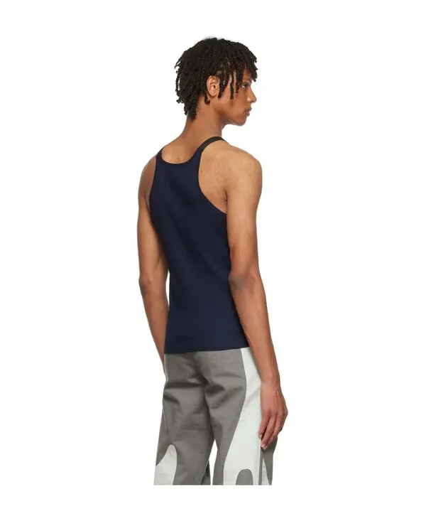 DION LEE Stretch Ribbed Knitted Vest