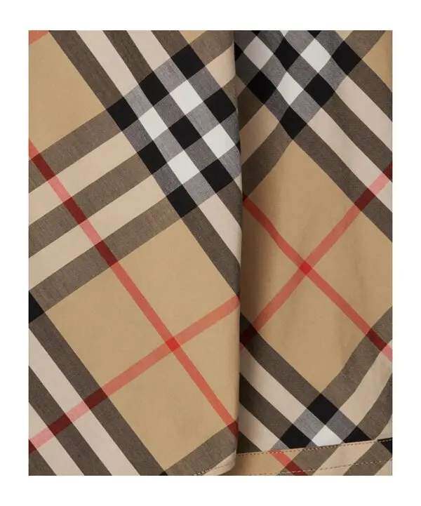 Burberry Long Sleeved Checked Shirt - Sand-colored