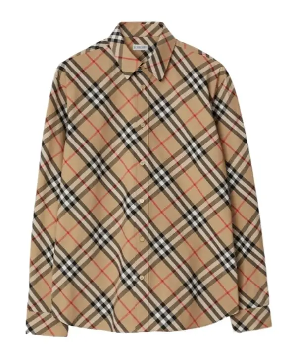 Burberry Long Sleeved Checked Shirt