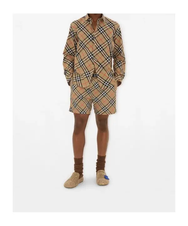 Burberry Long Sleeved Checked Shirt