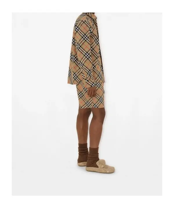 Burberry Long Sleeved Checked Shirt