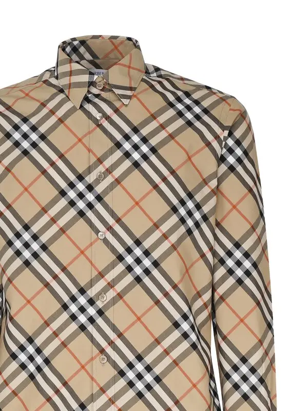 Burberry Long Sleeved Checked Shirt