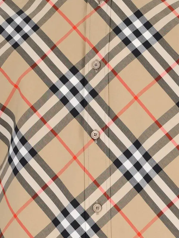Burberry Long Sleeved Checked Shirt