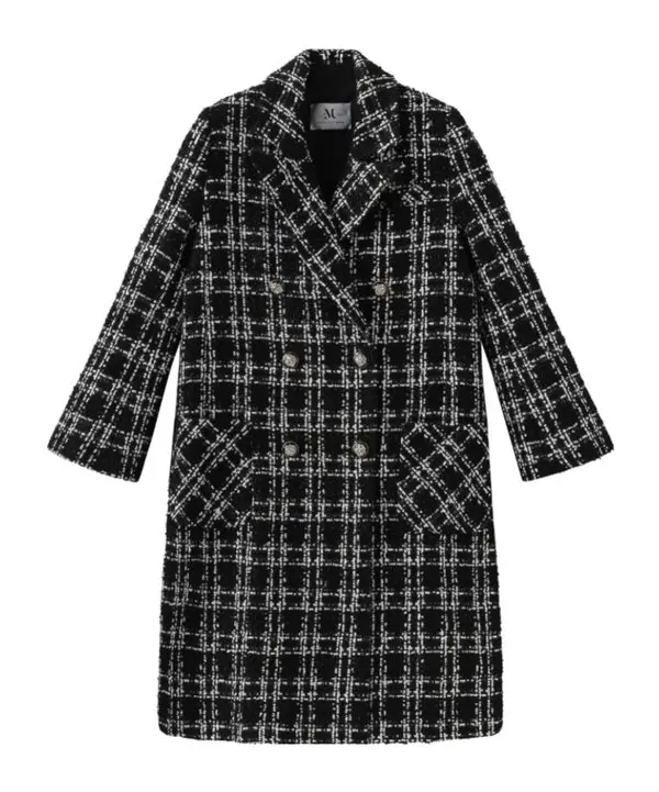 Marissa Chiara Checked Double Breasted Coat