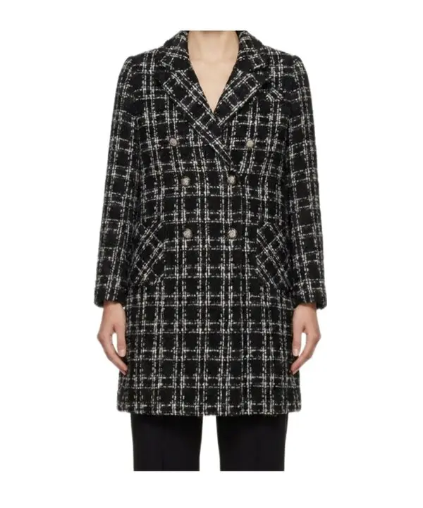 Marissa Chiara Checked Double Breasted Coat