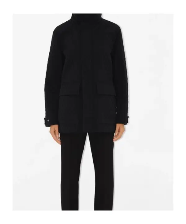 Burberry Long Sleeved Checked Hooded Jacket