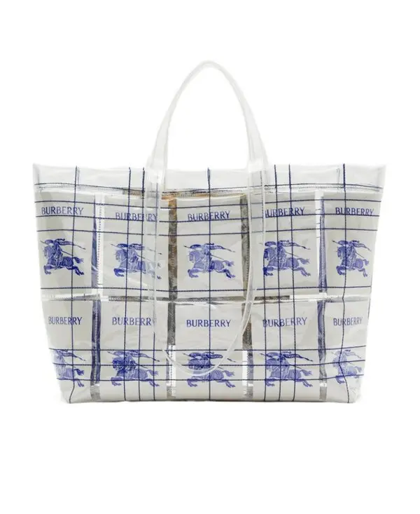 Burberry Logo Printed Tote Bag - Multi-color