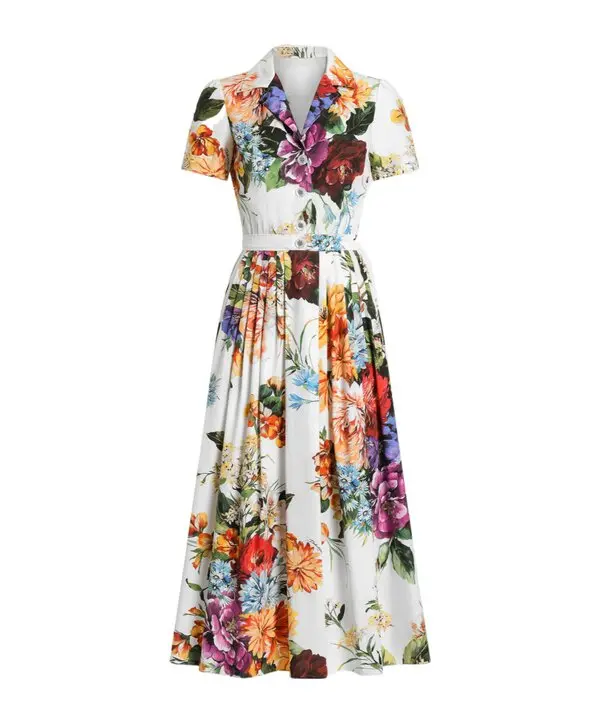 Dolce & Gabbana Floral Print Maxi Skirt