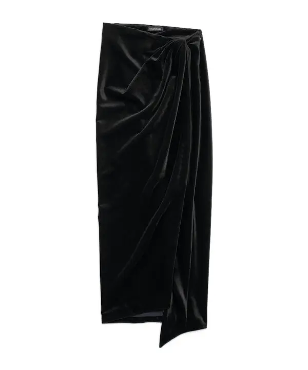 Balenciaga High-waisted Wrap Skirt - Asymmetric