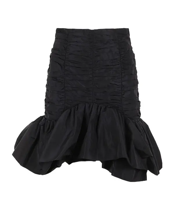 PATOU Ruched Ruffle Mini Skirt